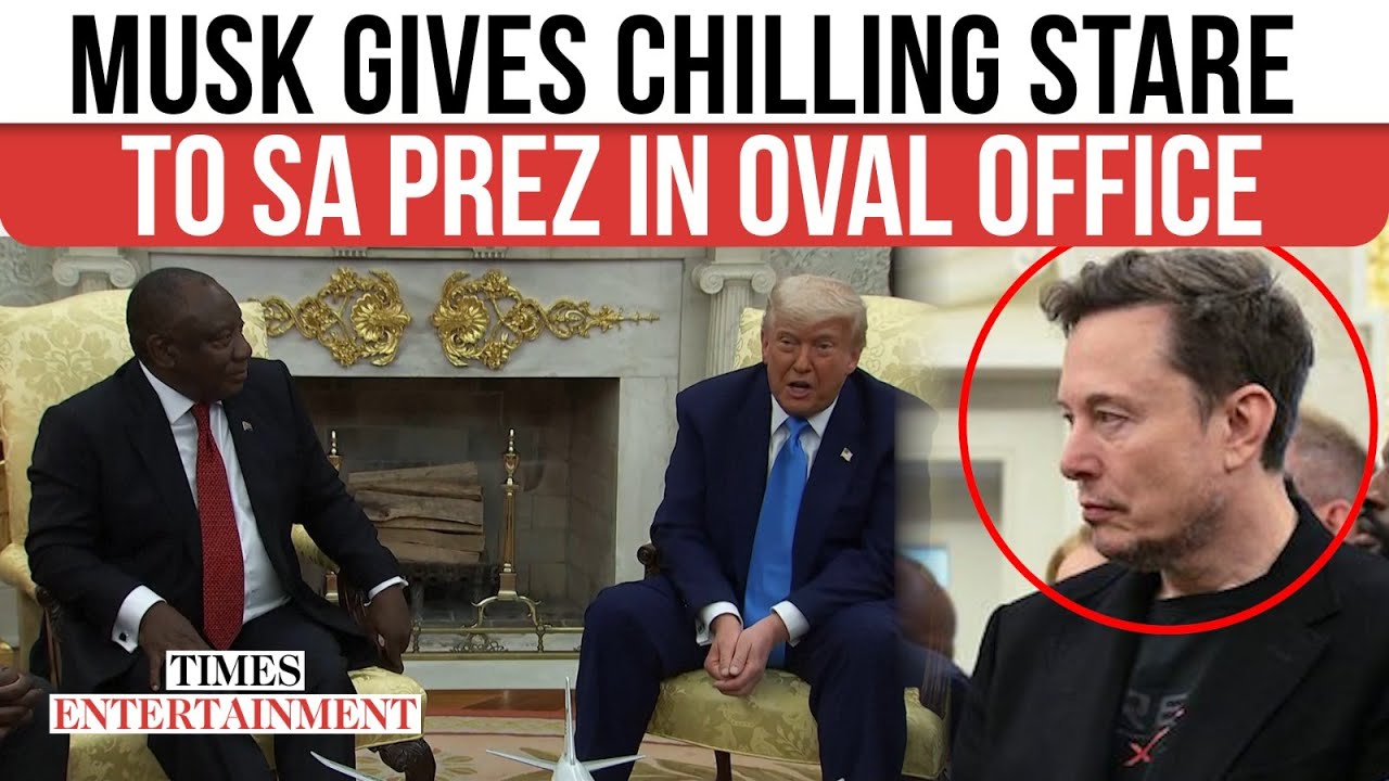 Elon Musk 'Stares Into Soul' Of South African President; 'Death Stare ...