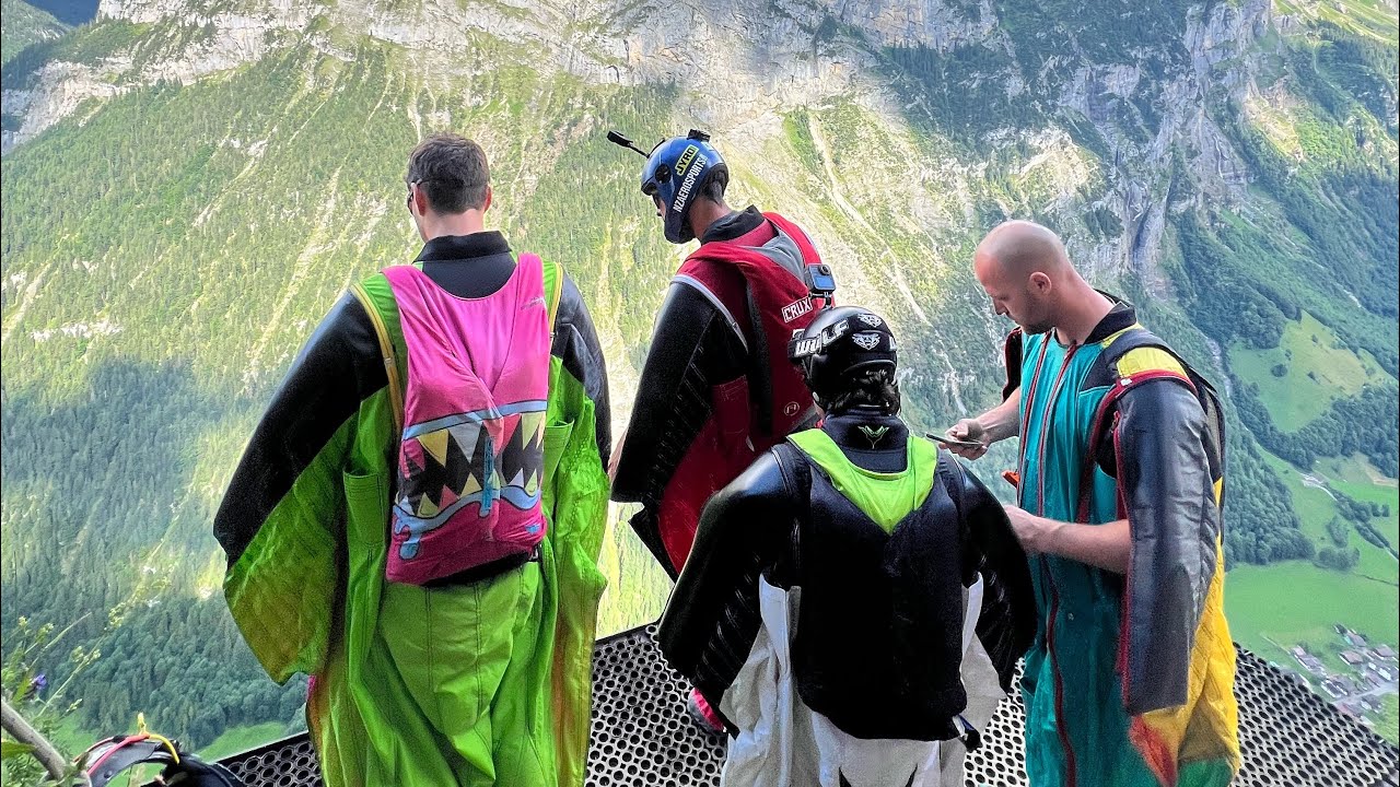 BASE jump trip to Switzerland highlights - YouTube