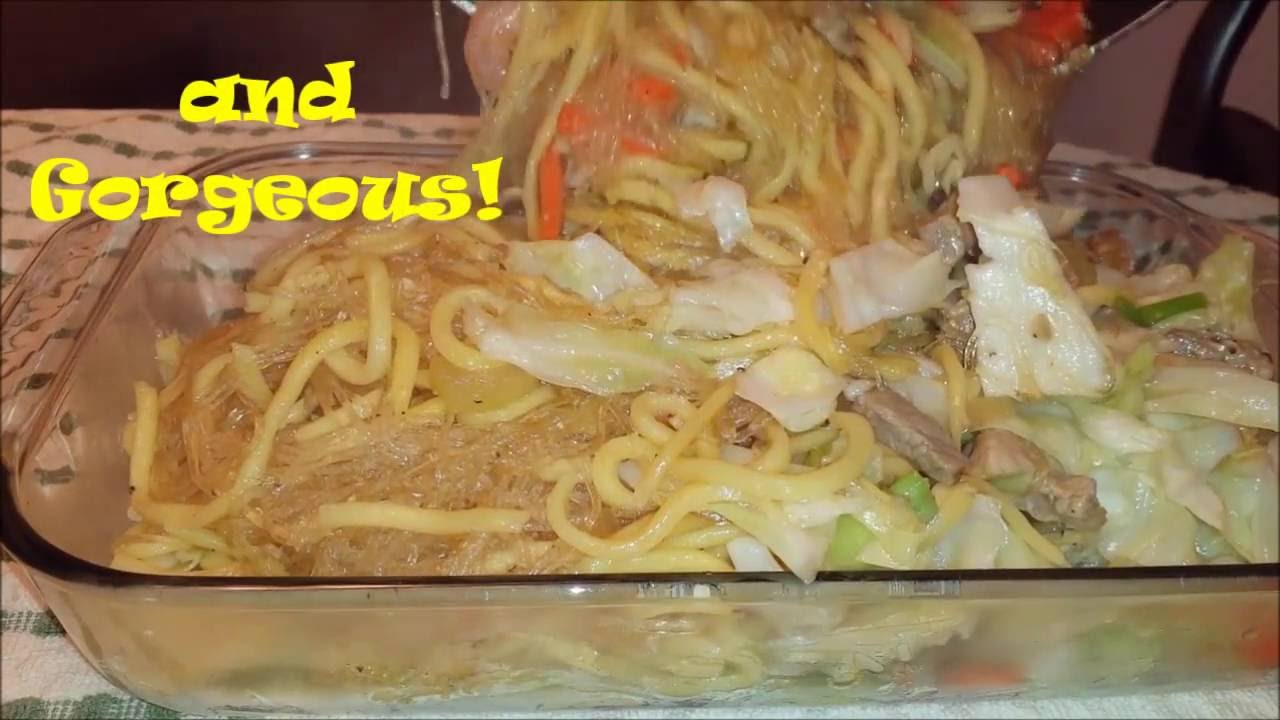 Filipino/Chinese Food - How-to-make pancit miki bihon? - YouTube