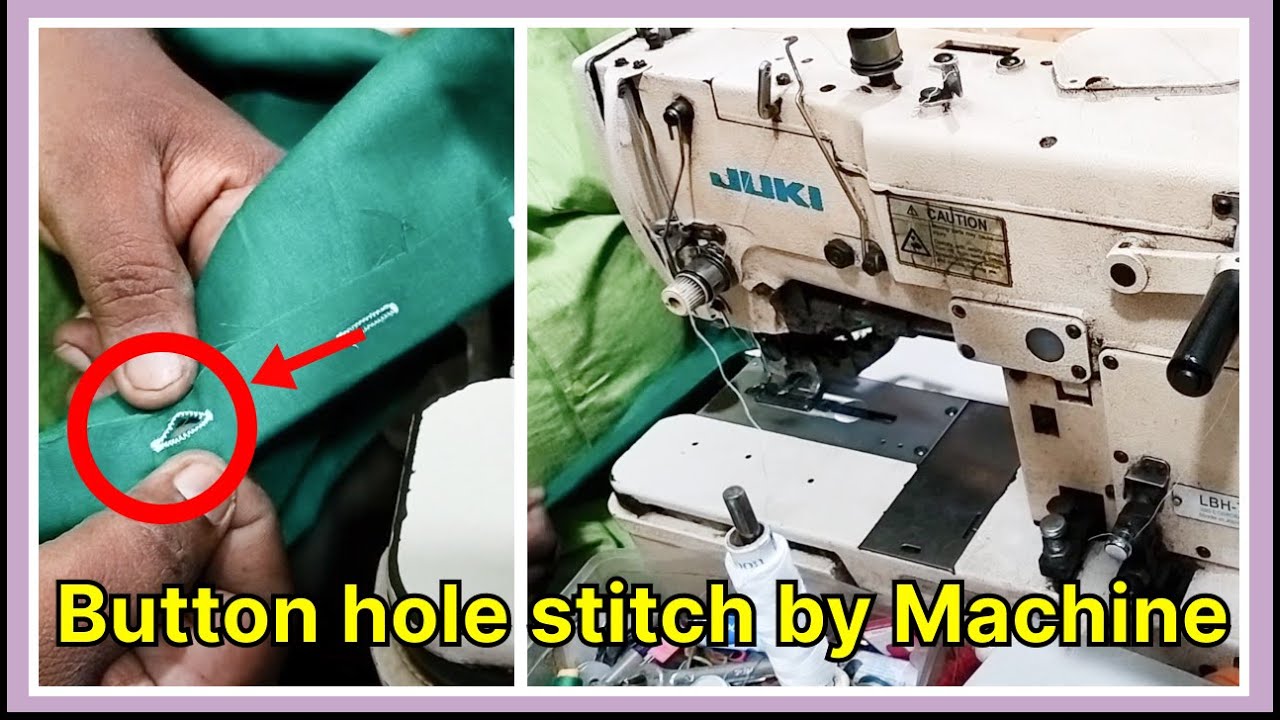 Bonus Video: Button hole stitch by machine with perfect finishing - YouTube