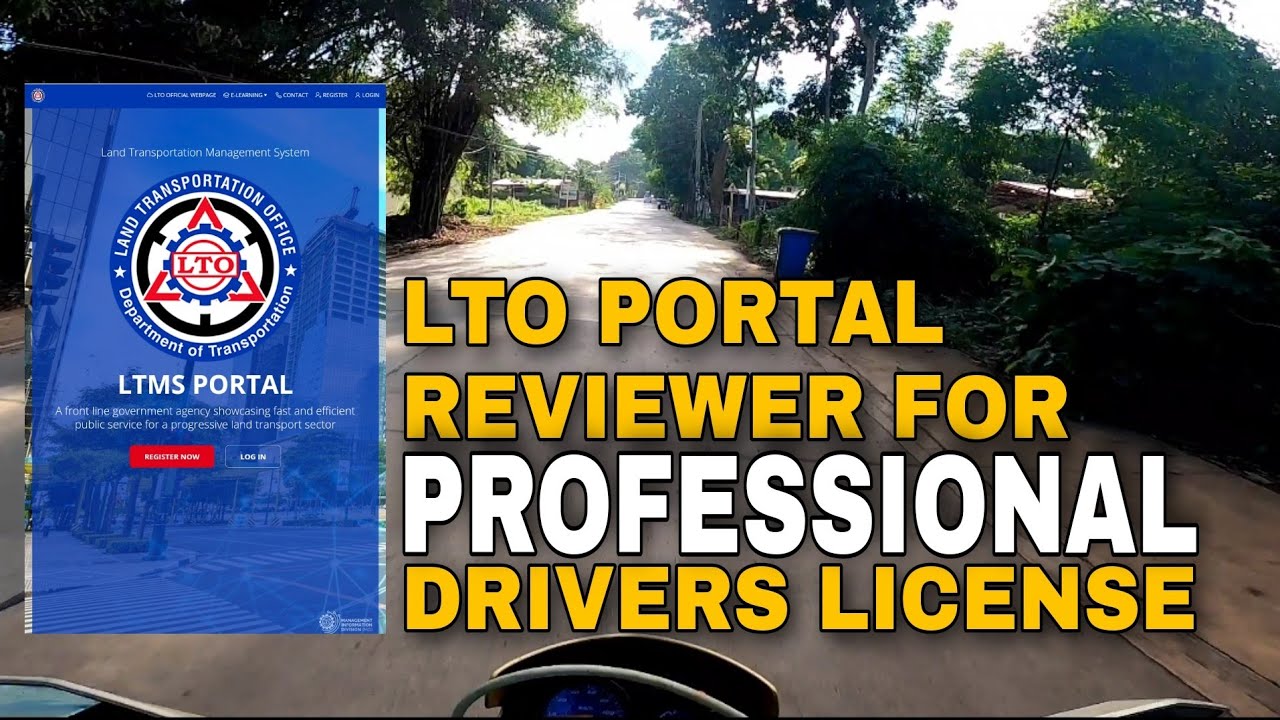 LTO PORTAL REVIEWER FOR COMPUTERIZED EXAM (PROFESSIONAL DRIVERS LICENSE ...