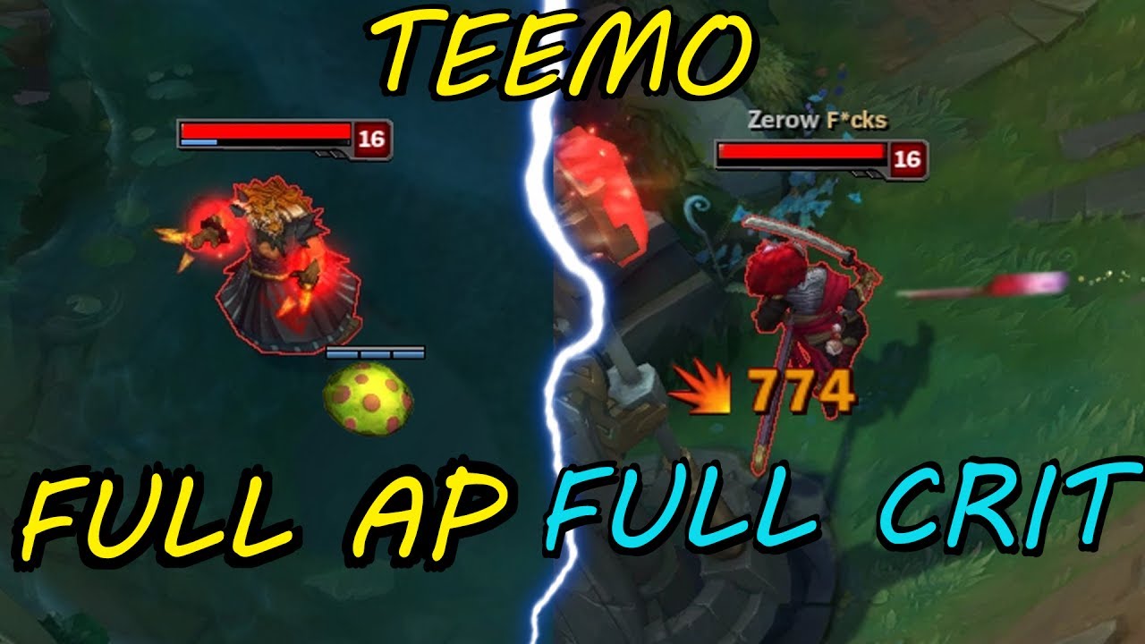 Full AP TEEMO vs. Full CRIT TEEMO!! [ League of Legends ] - YouTube