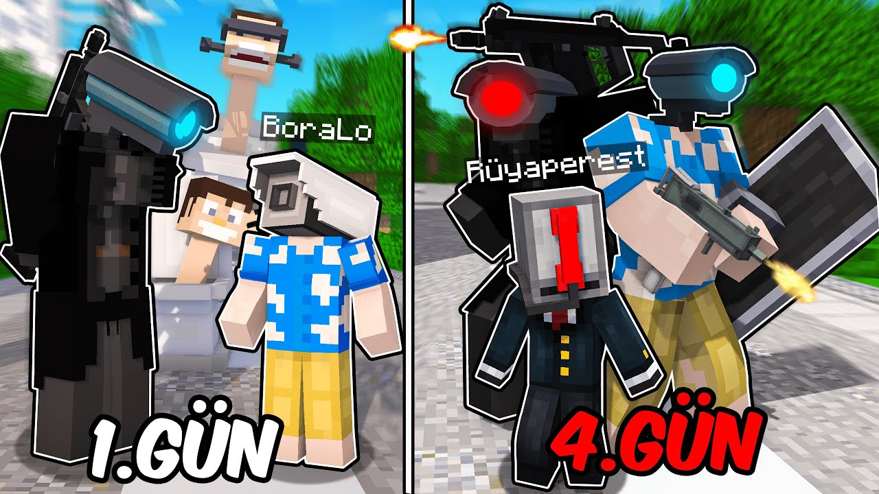 CAMERA-WOMAN BENİ SAHİPLENDİ ⚡ ONUNLA GELİŞİYORUM - Minecraft - YouTube