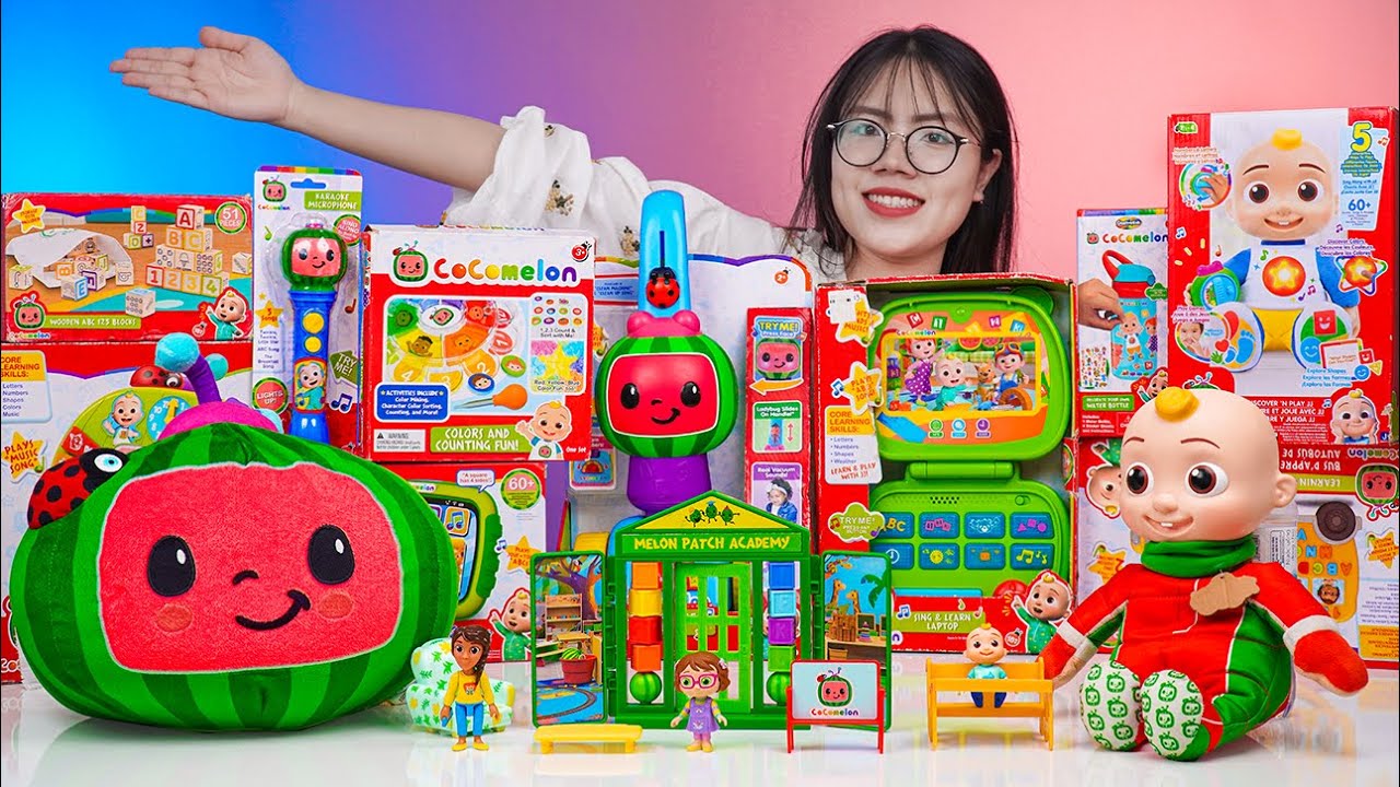 [100 min video] Satisfying Unboxing COCOMELON Melon Patch Academy Early Learning Playset | ASMR ...