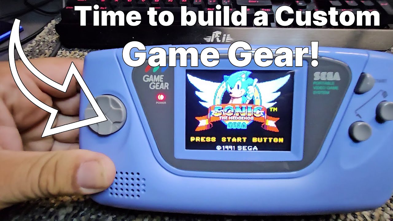 Custom Building a Baby Blue Sega Game Gear with IPS Display! - YouTube