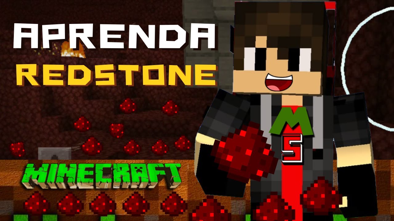 Aprenda Redstone #1 - Tutorial básico como usar redstone. Escola Redstone por Murilo do Mega ...