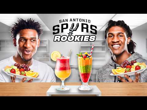 Spurs' Rookies Battle It Out in the ULTIMATE Smoothie Challenge!
