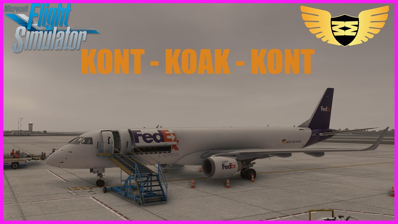 MSFS LIVE | FSS NEW Cargo E-190F | New Bing map mod Enhancement ...