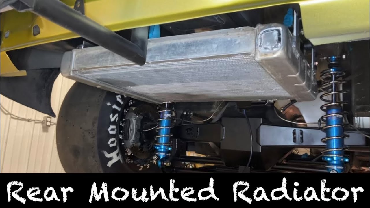 Rear Mount Radiator for my Small Tire No Prep Car - YouTube