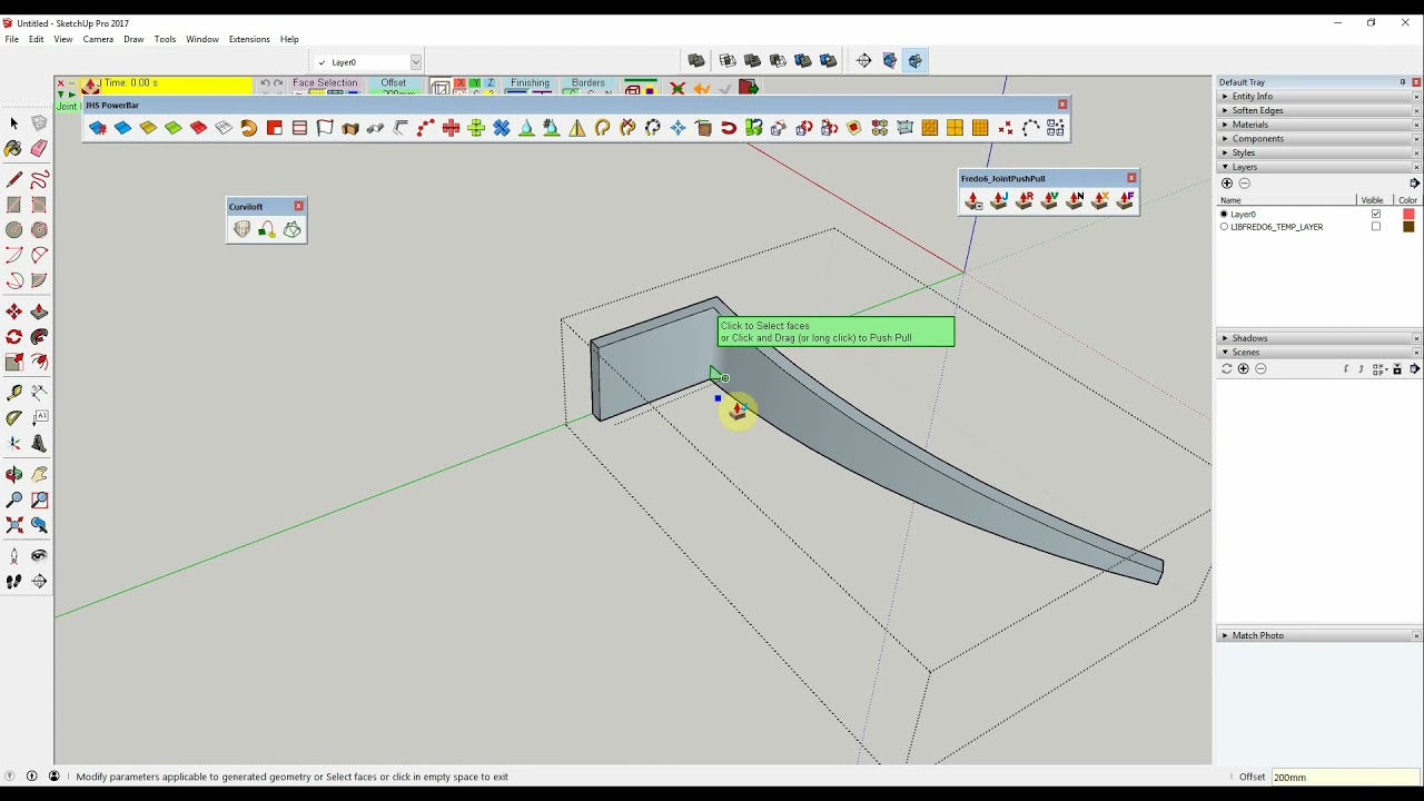 Plugin Sketchup #1 Plugin Curviloft JHS Powerbar BezierSpline BZ ...