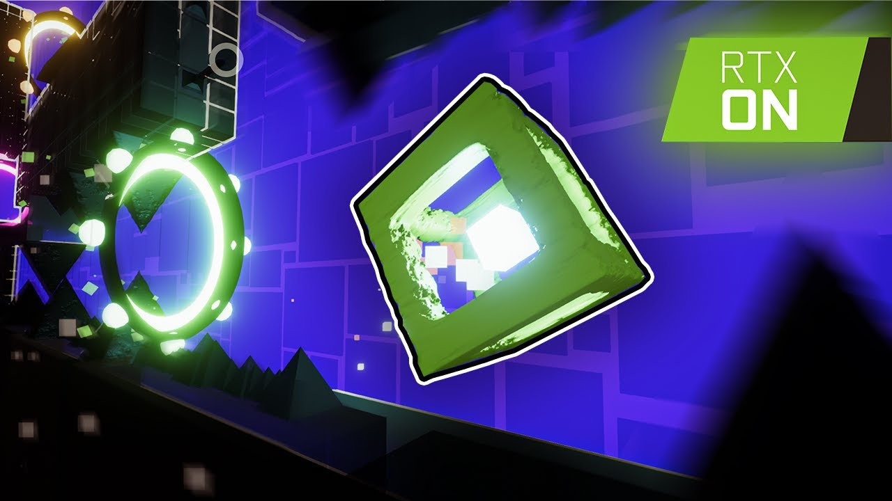 Geometry Dash but RTX is ON - YouTube