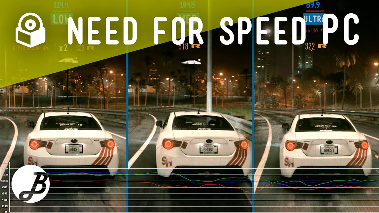 Need for Speed PC 2016 - Comparativa gráfica y rendimiento FPS - YouTube
