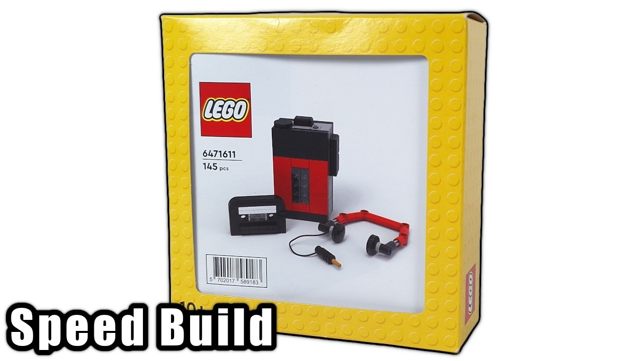 LEGO Retro Tape Player - Speed Build | Set 6471612 - YouTube