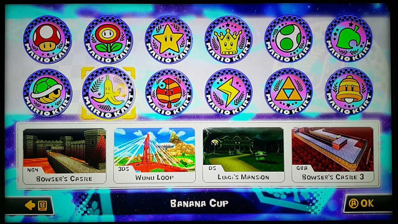 WiiU Mario Kart 8 (200cc race) DS Luigi's Mansion, Mobius Circuit, GBA ...