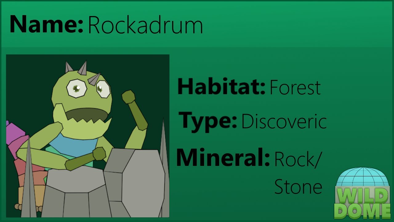 My Singing Monsters - Rockadrum (Wild Dome) (ANIMATED) - YouTube