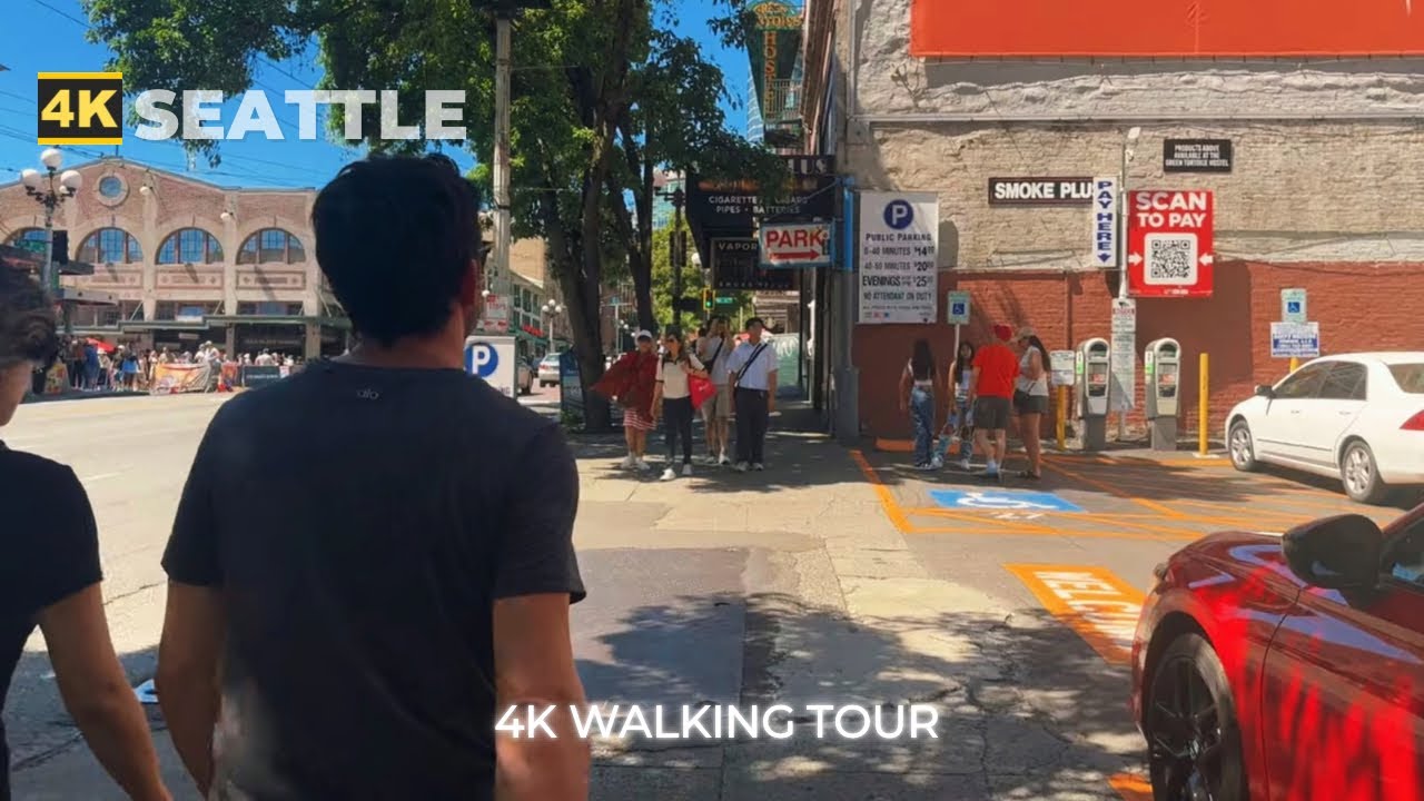 [4k] SEATTLE Walk : What its like walking 2nd Ave to Post Alley - YouTube