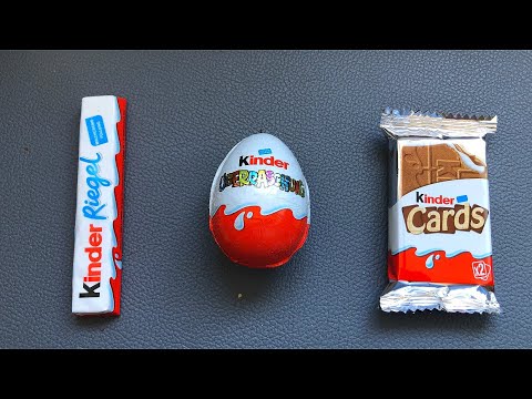 So many lot’s of Kinder, Kinder Surprise, Kinder Riegel, Kinder Cards | ASMR