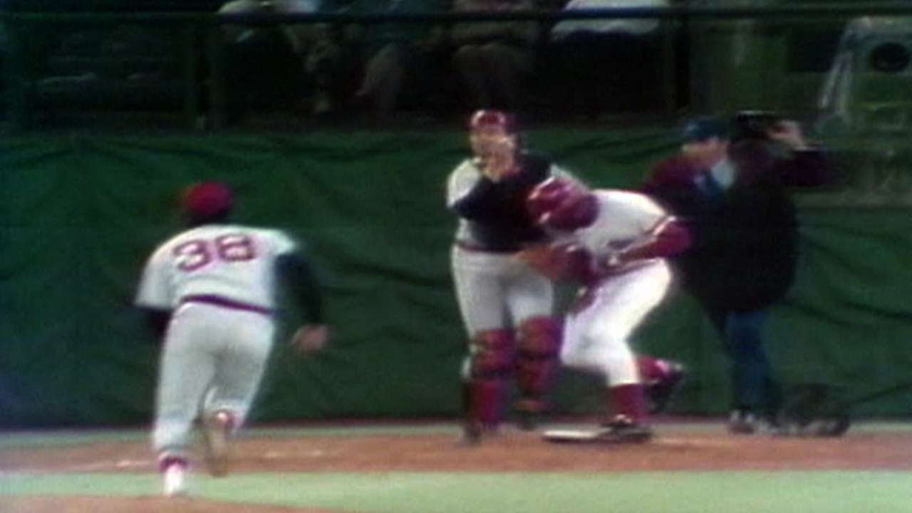 1975 WS Gm3: Fisk gets tangled up with Armbrister - YouTube