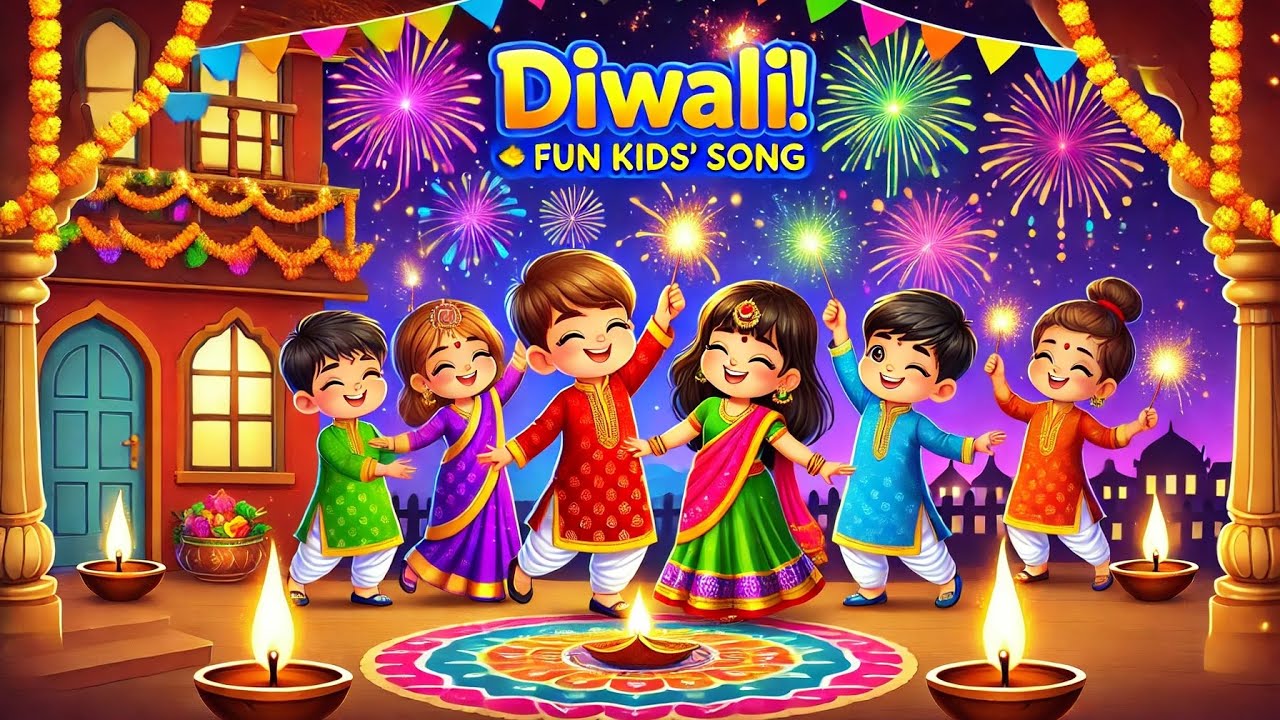 Happy Diwali Song for Children | Fun & Festive Dance Song - YouTube