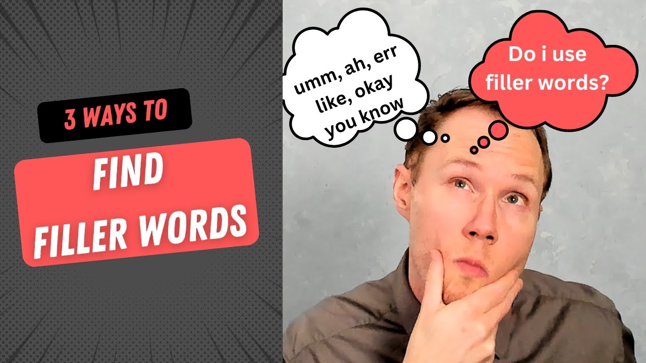 Filler Word Awareness in Public Speaking - YouTube