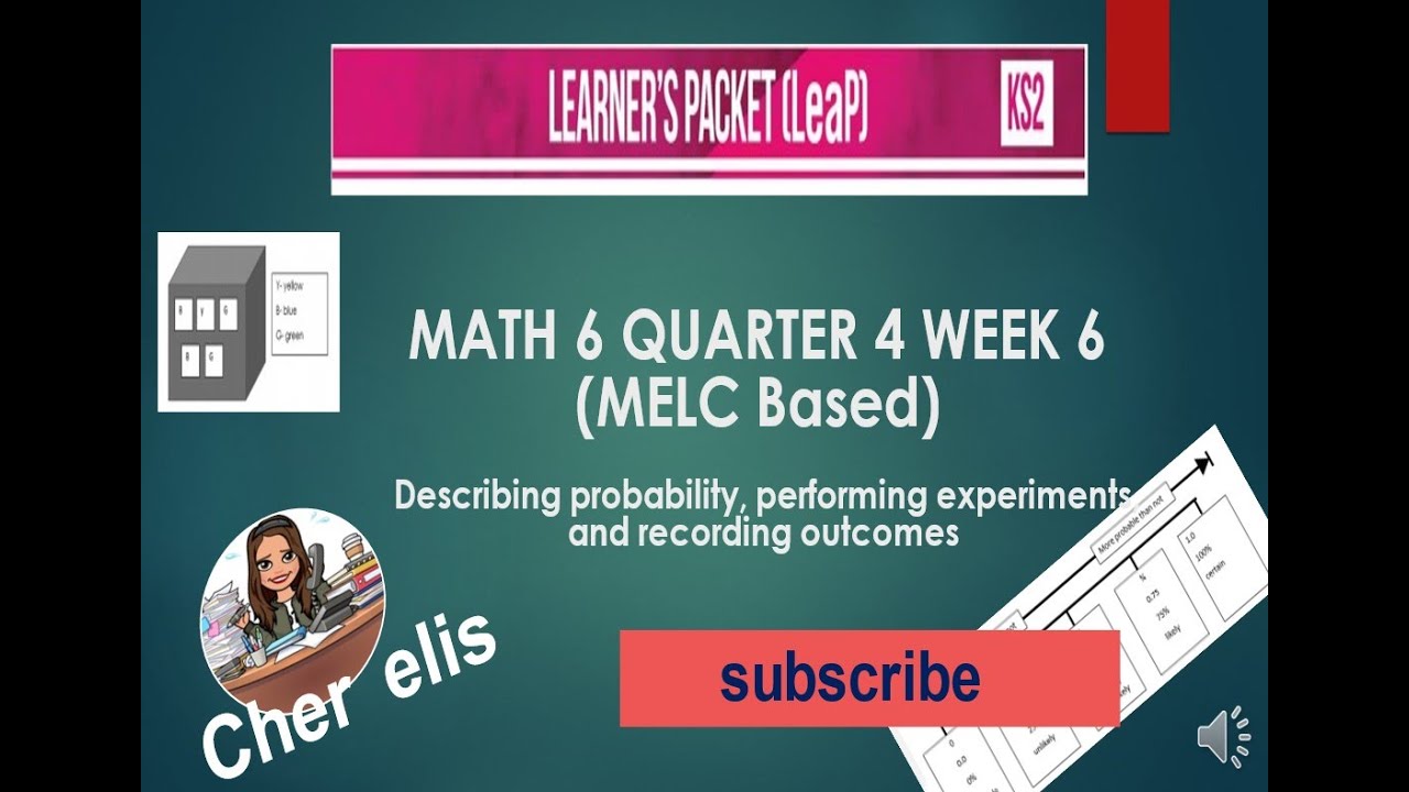 MATH 6 QUARTER 4 WEEK 6- PROBABILITY - YouTube