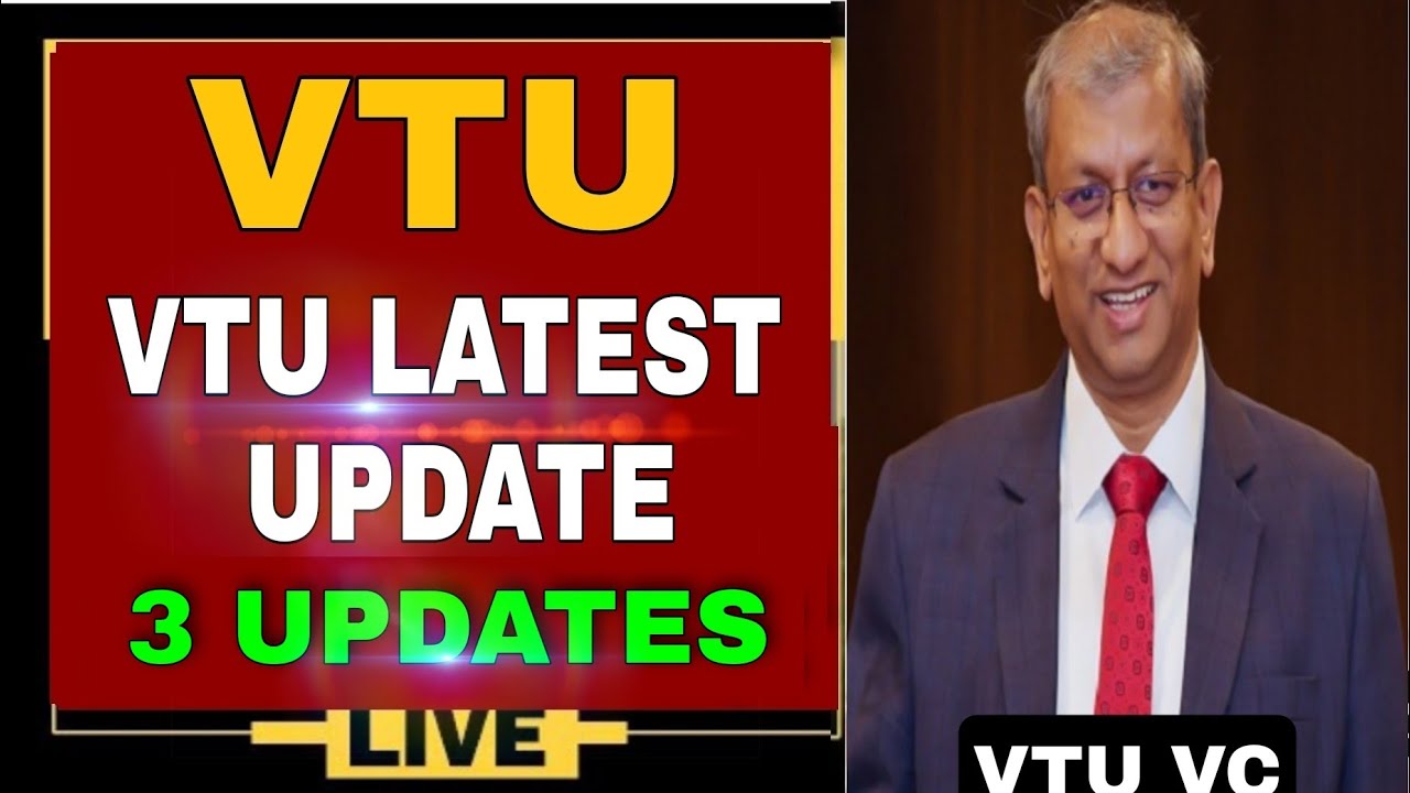 VTU UPDATE TODAY 2022 | VTU LATEST UPDATE - YouTube