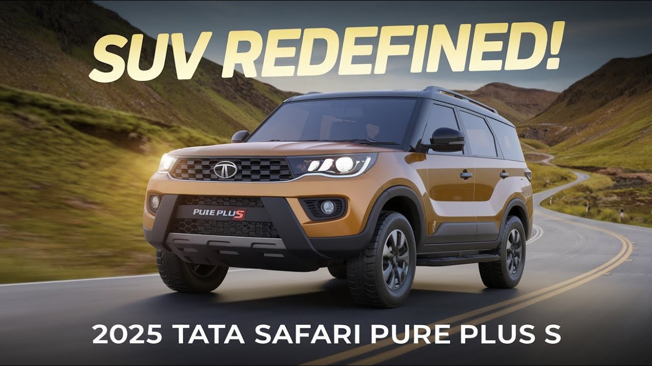 SUV Lovers, Meet the Stunning 2025 Tata Safari Pure Plus S! - YouTube