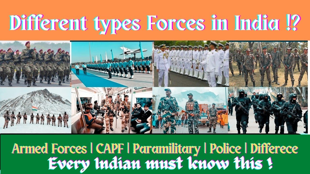 Different types Forces in India || Makhoigi Roles and Responsibilities ...
