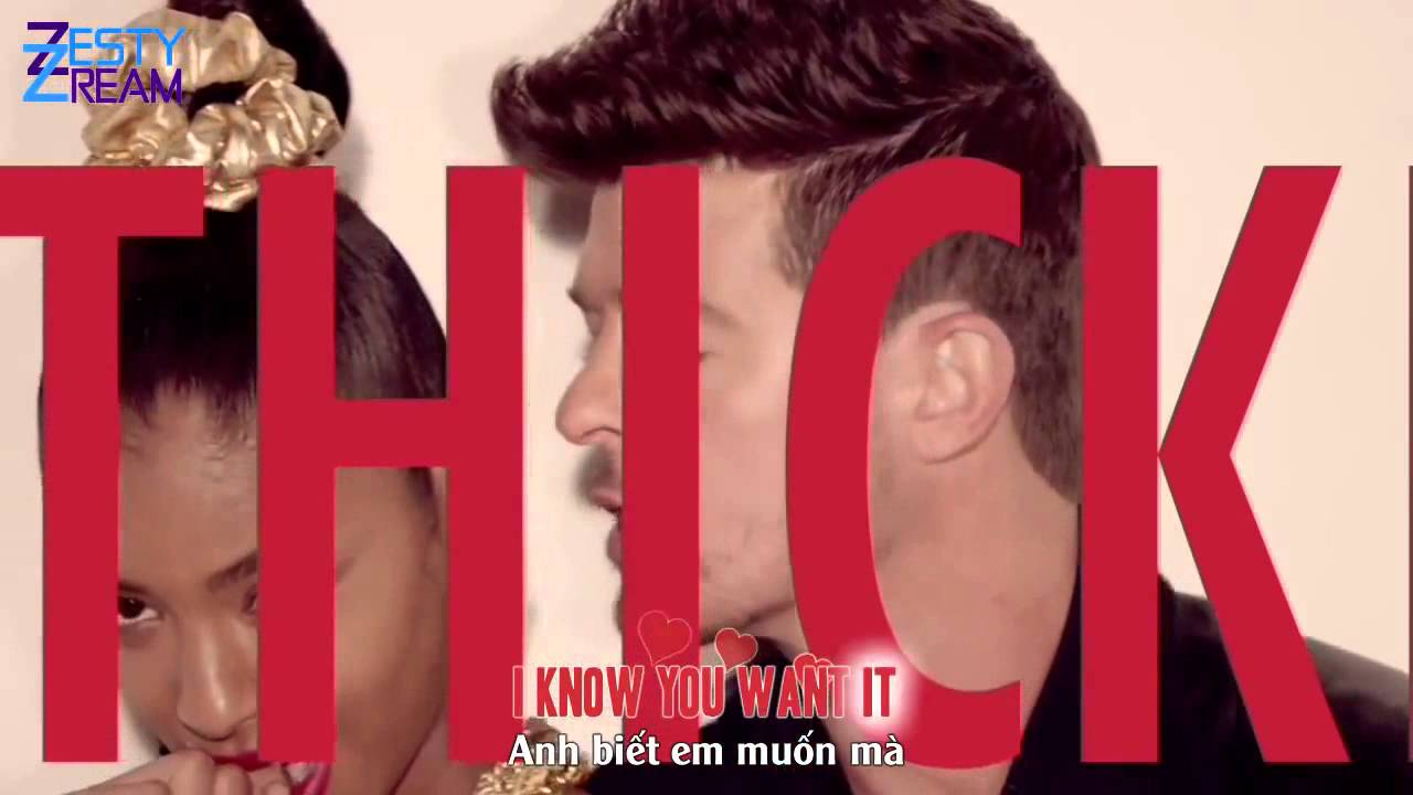 Vietsub+Kara] Blurred Lines (feat T I & Pharrell) Robin Thickle [HD ...
