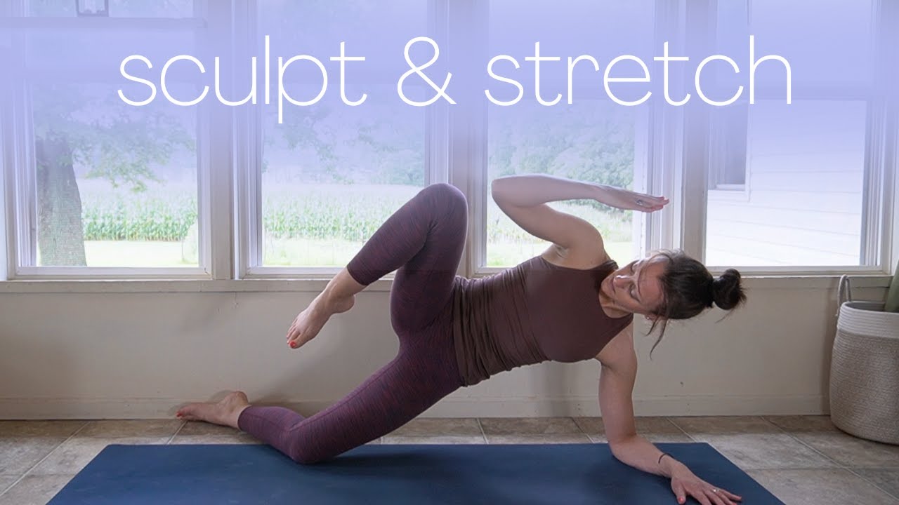 Pilates Yoga Workout | Full Body Sculpt and Stretch Practice - YouTube