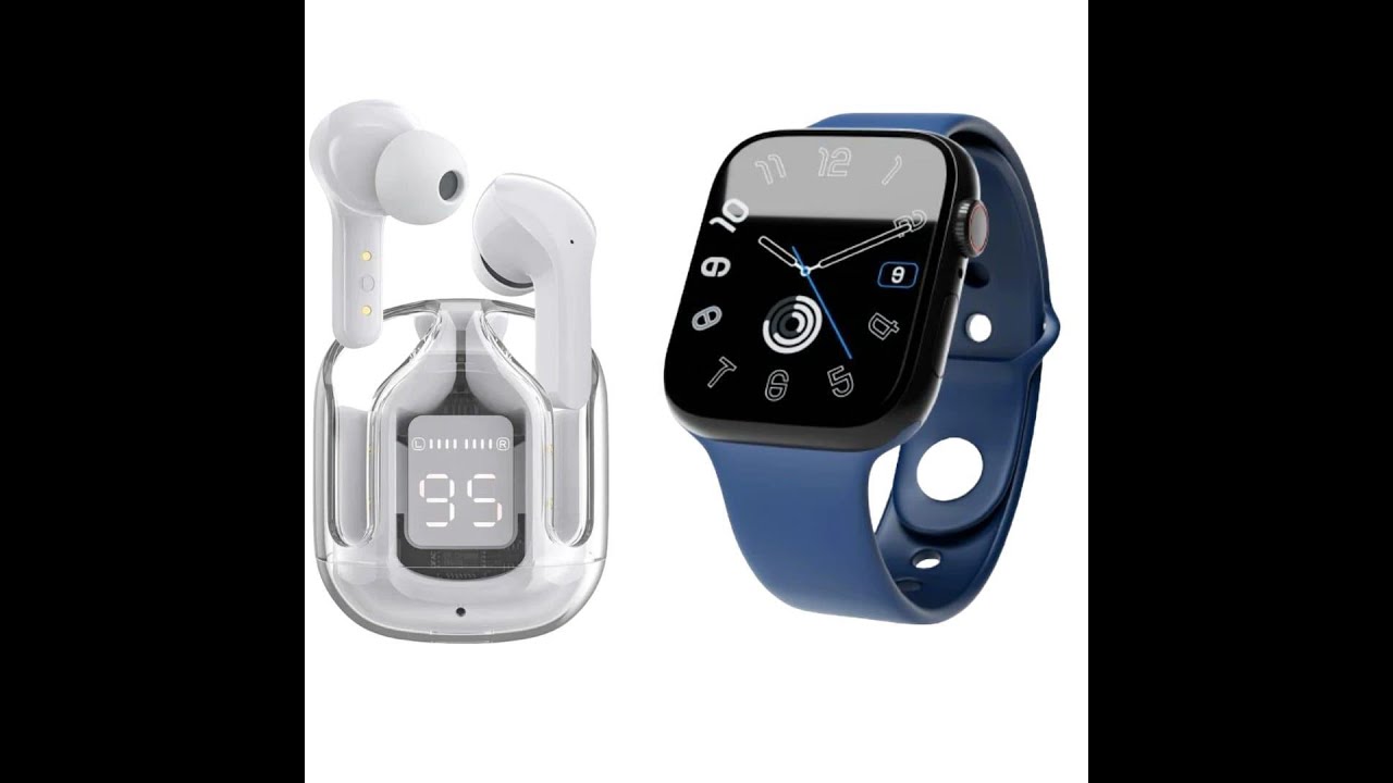 invideo ai 1080 D300 Series 9 Smart Watch with Air Pods 2025 01 28 ...