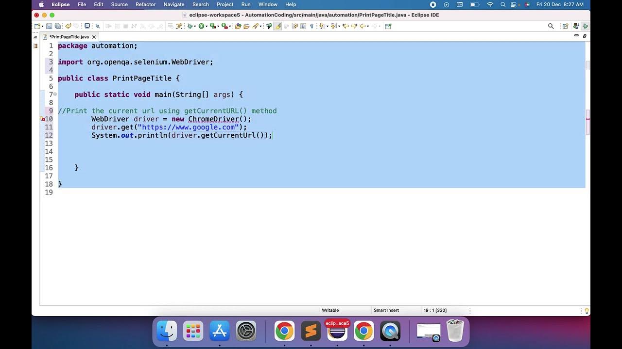 Get current url | Selenium Java - YouTube