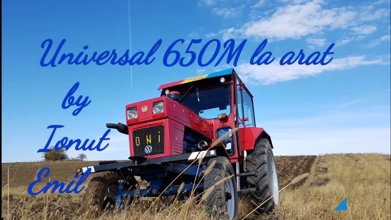 Universal 650M la arat & pp4... Plowing - YouTube