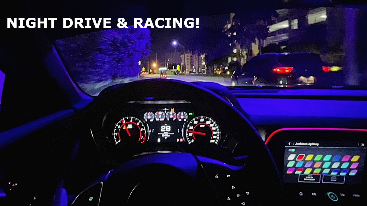 🛑 NIGHT DRIVE IN MY CAMARO ZL1 - YouTube