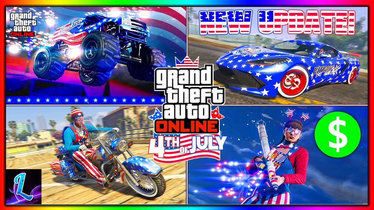 NEW 4TH OF JULY UPDATE, INDEPENDENCE DAY EVENT, RARE OUTFITS, GTA 5 DLC ...