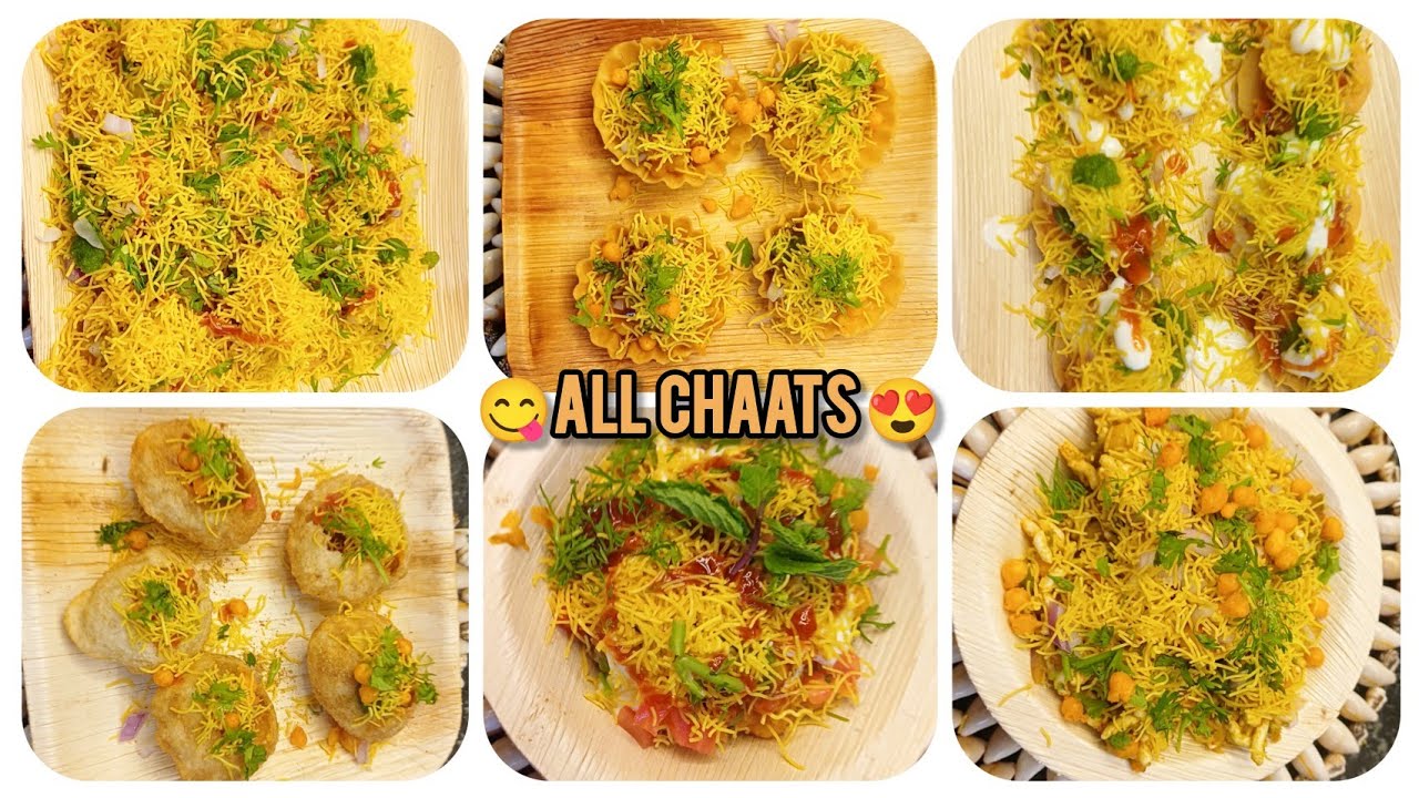 All-in-One Chaat Recipe|Shev Batata puri,Bhel,Ragda,Masala Puri,Dahi ...