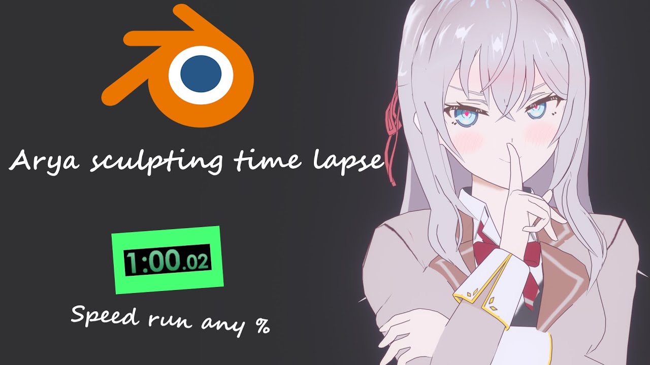 ※Blender※ Princess Arya/Alya 3D model sculpting time lapse - YouTube