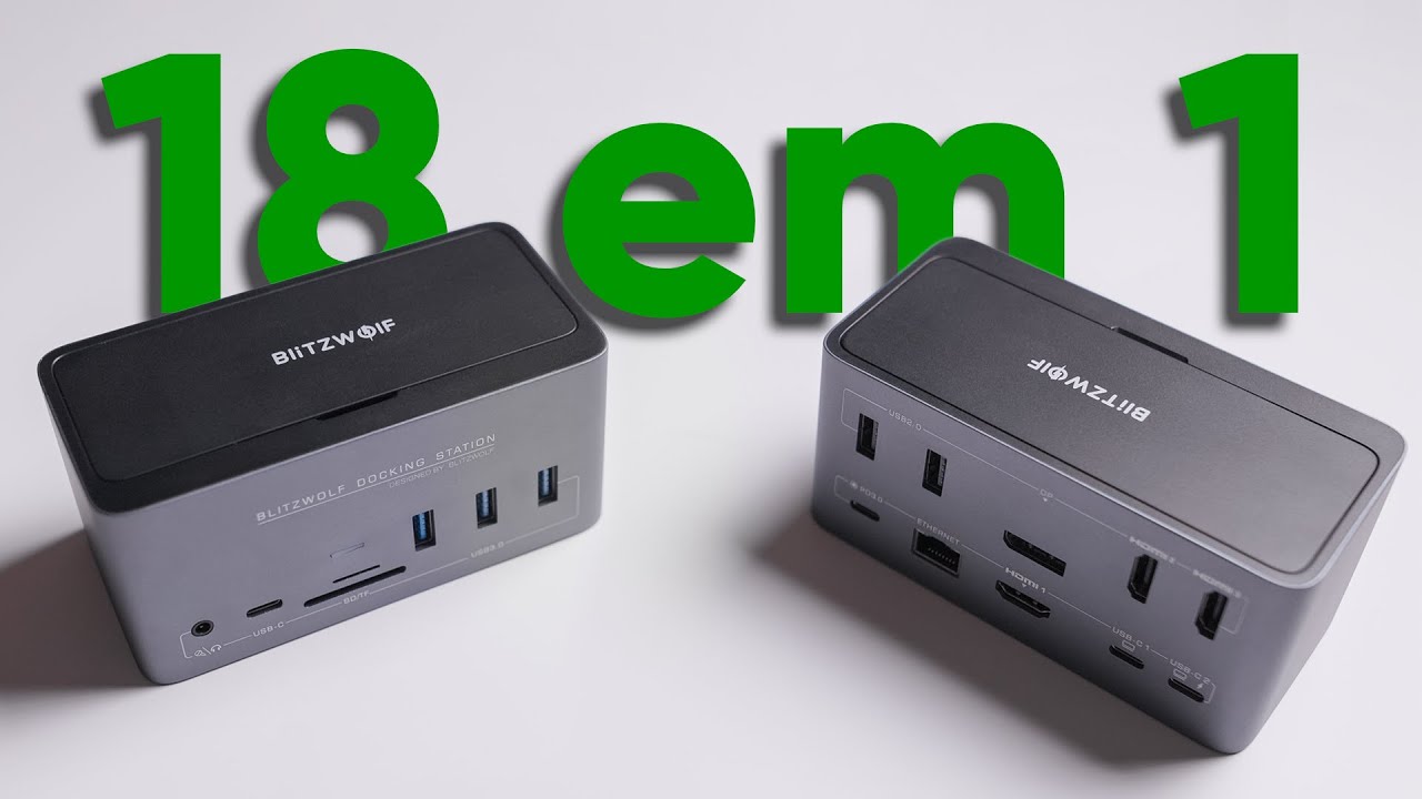 A MELHOR DOCK STATION PARA SEU NOTEBOOK OU MACBOOK! BlitzWolf BW-TH13 - YouTube