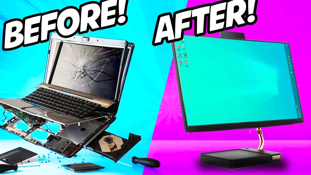 I turned a DEAD LAPTOP into this! - YouTube
