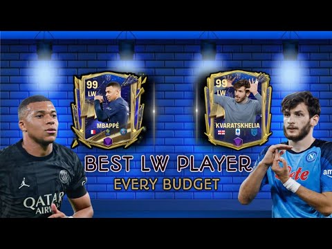 Best lw player at every budget in fc 24 | Best lw player in fc mobile ...