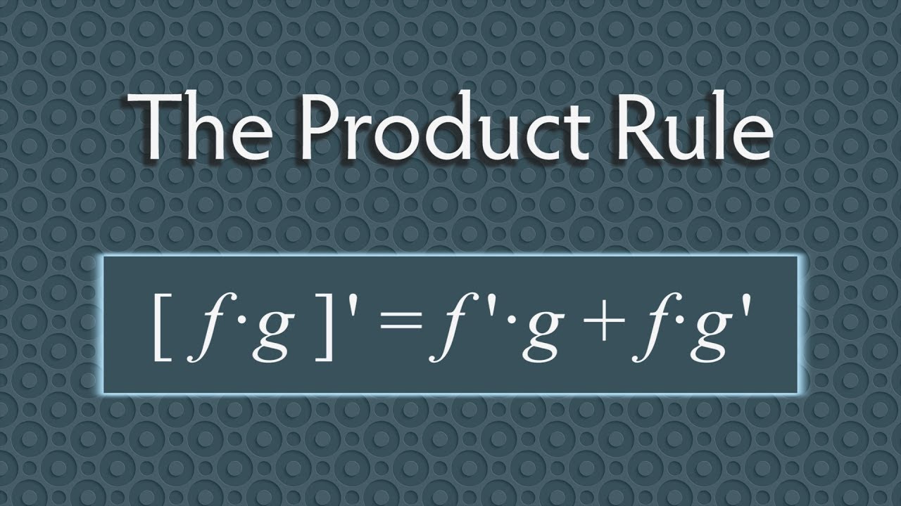 Derivative by using product rule - YouTube