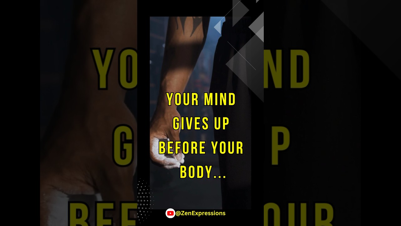 Your Mind Gives Up Before Your Body… 🫠💪#shorts #mindset - YouTube