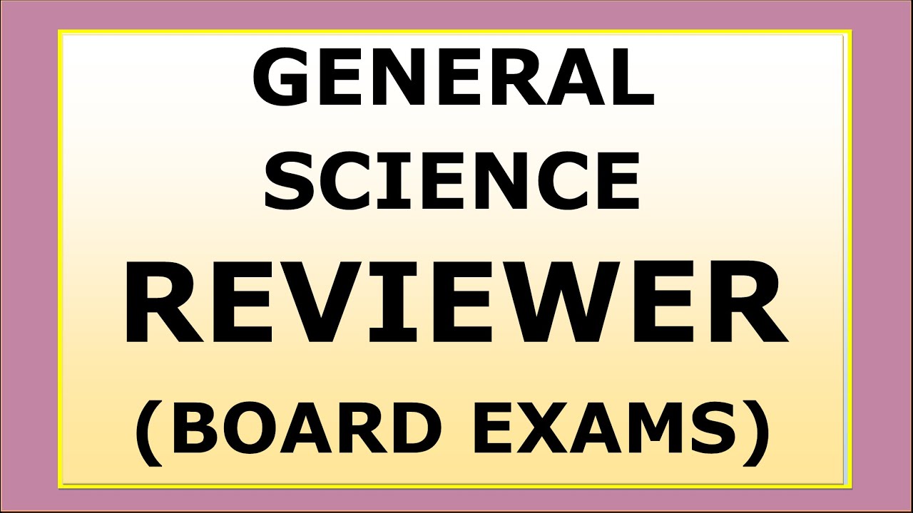 General Science Reviewer for Board Exams with Answer - YouTube
