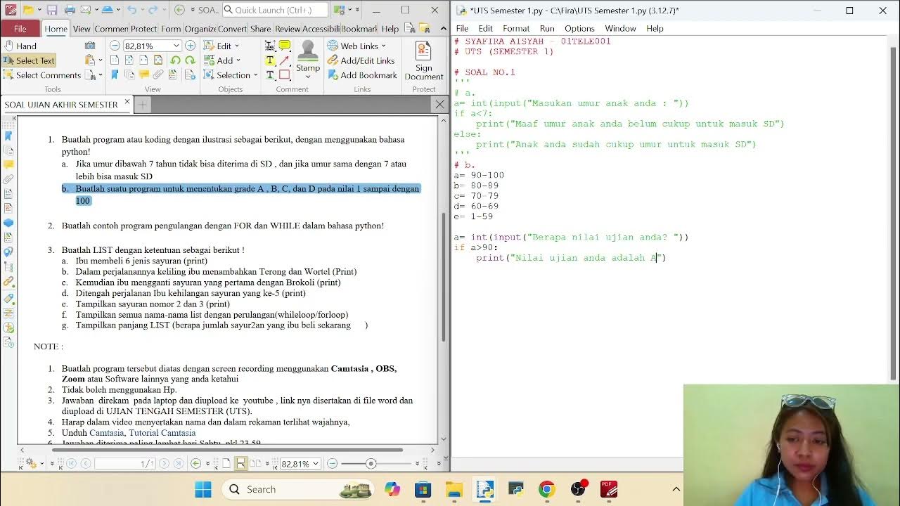Python - Soal UTS Semester 1 - YouTube