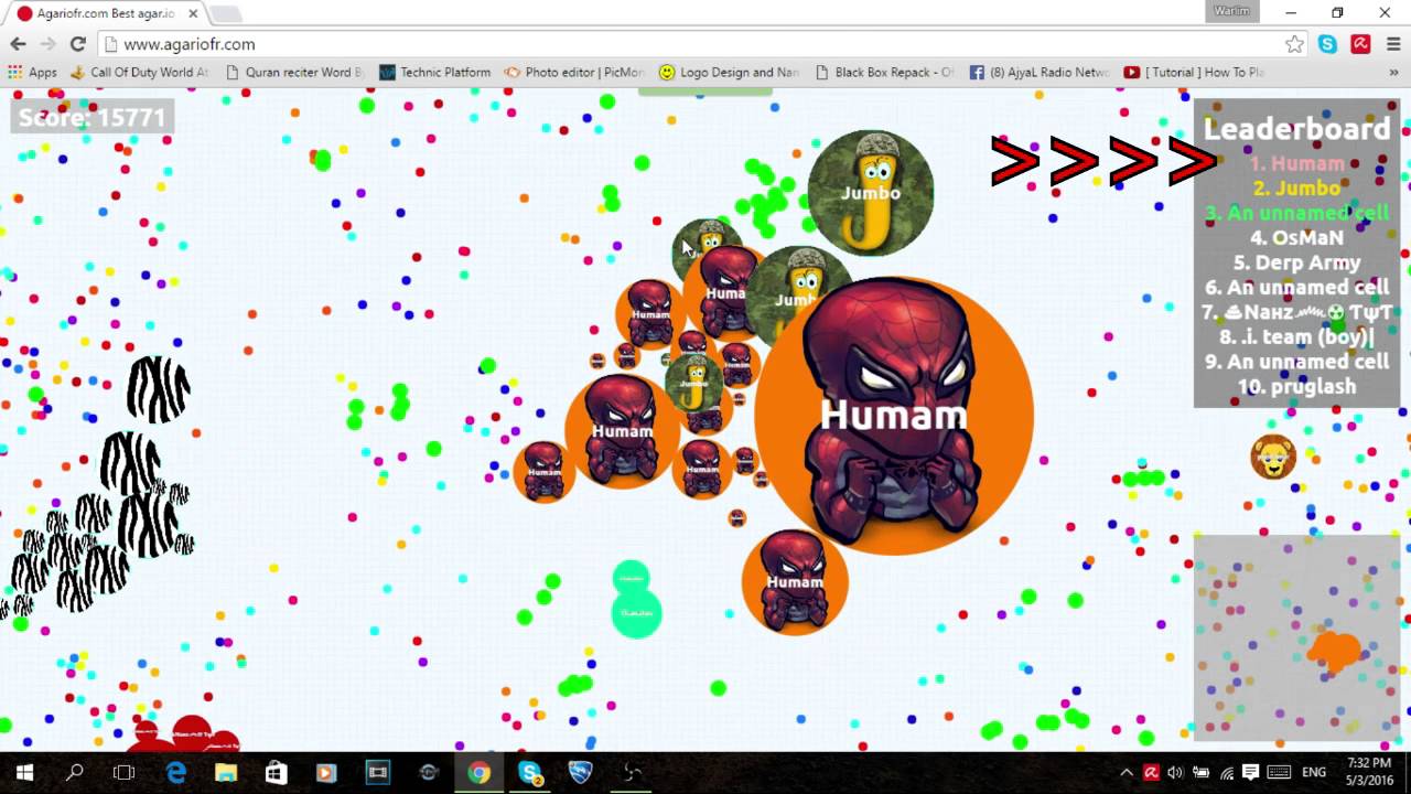 Agar.io Mod #1|1st In 1 Minuite - YouTube