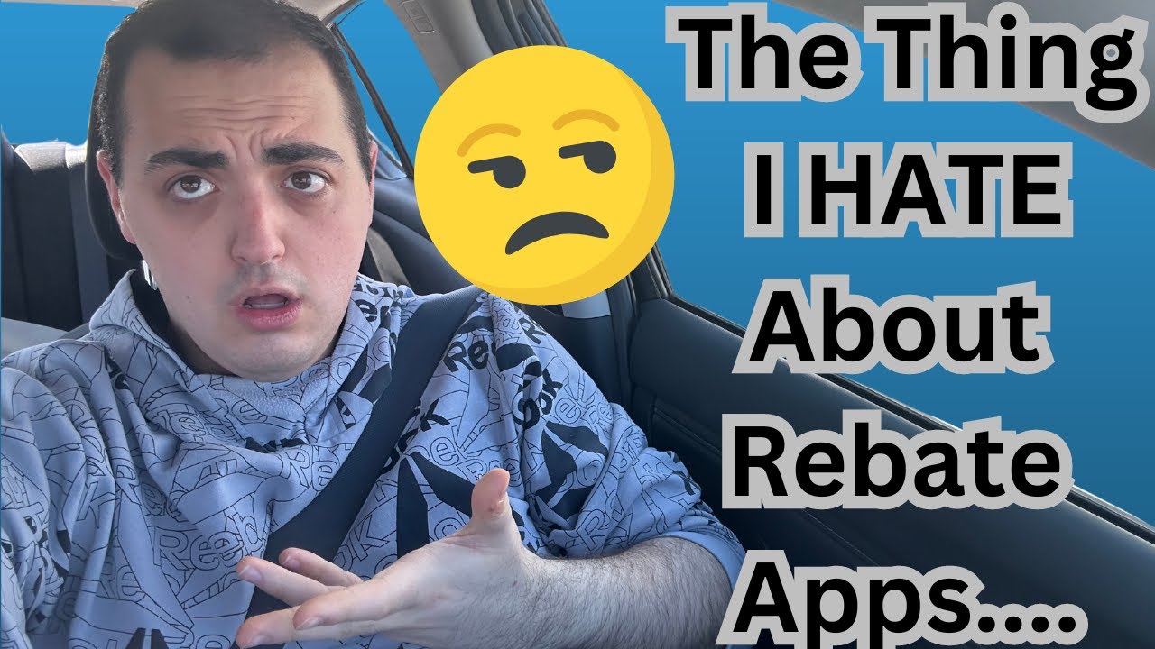 THE THING I HATE ABOUT REBATE APPS!!!! - YouTube