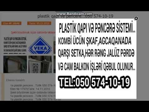 plastik qapi ve pencere.. sifarisi... serfeli qiymet ve keyfiyyet
