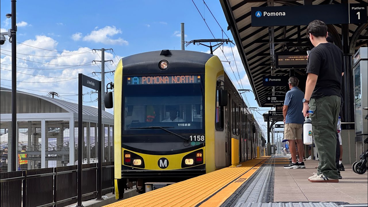 (LACMTA Metro Rail) Trains on the Foothill Gold Line Extension - YouTube