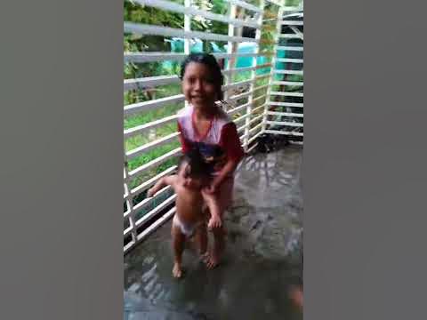 Bg adk bby pengalaman men ujan😅 - YouTube