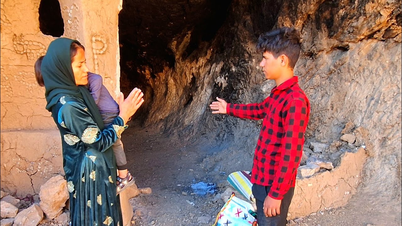 Young man gives homeless mother and child a magical cave - YouTube